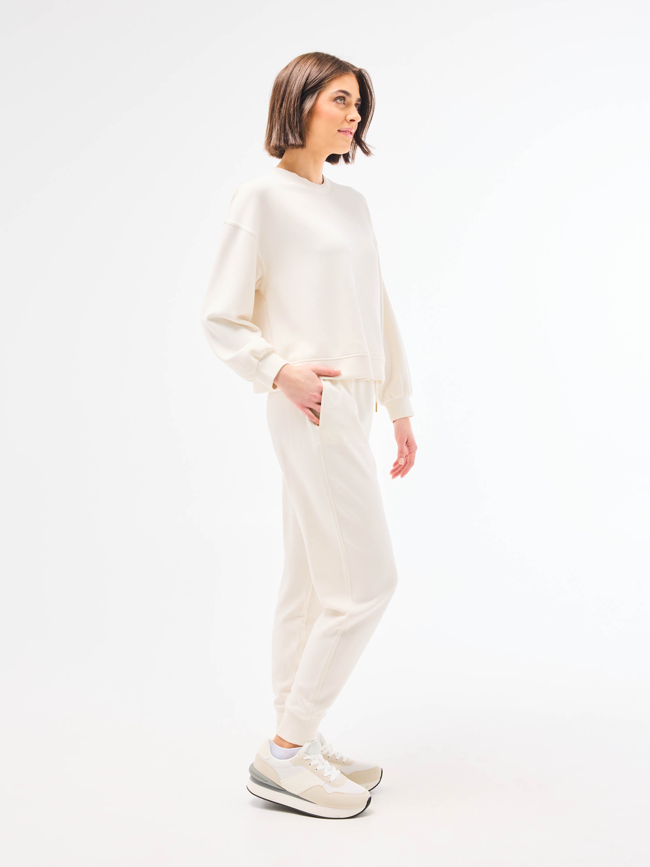 Cora Jogger Pants | Ivory – Mary Square