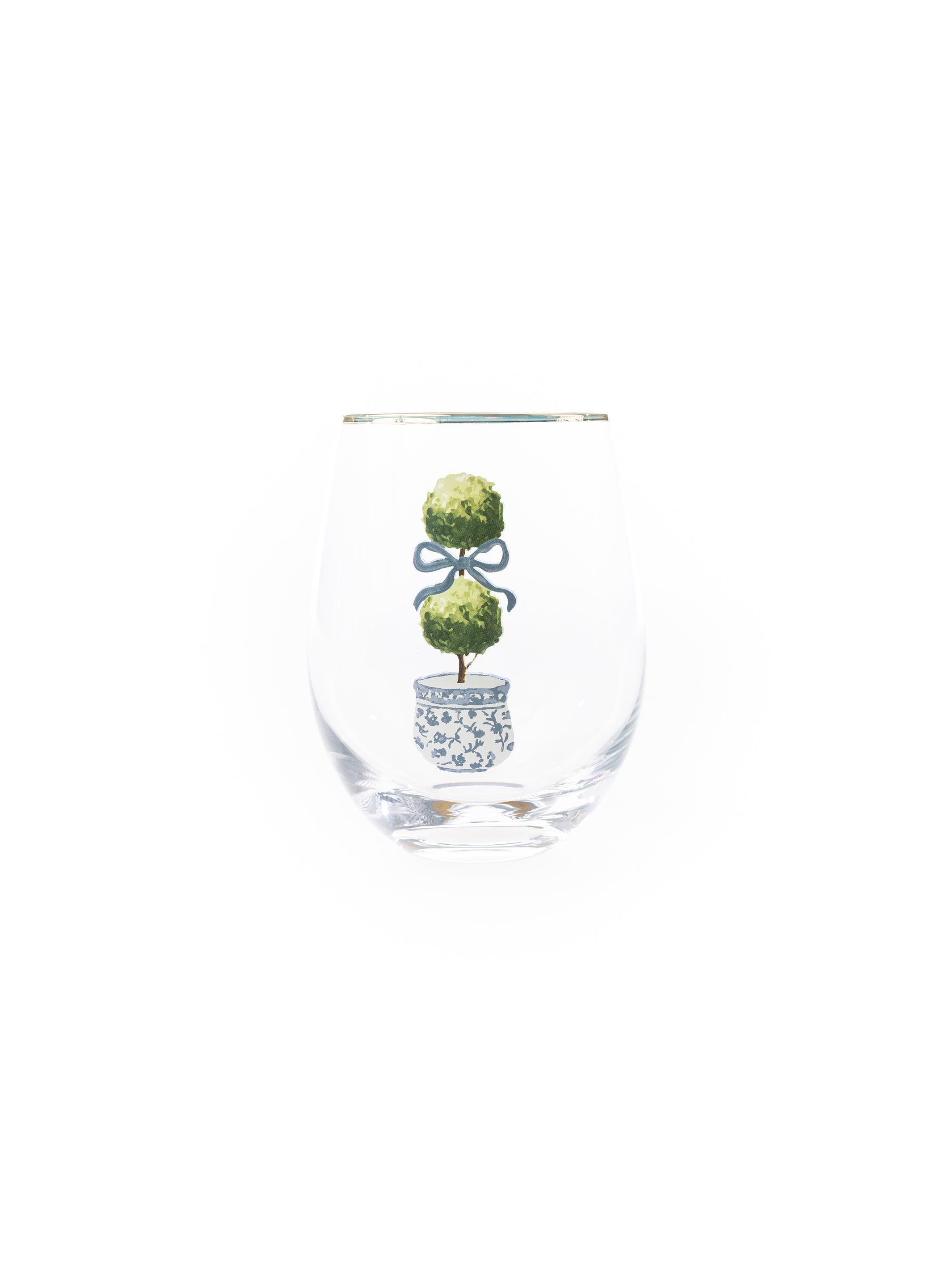 Stemless Wine Glass | Topiary – Mary Square