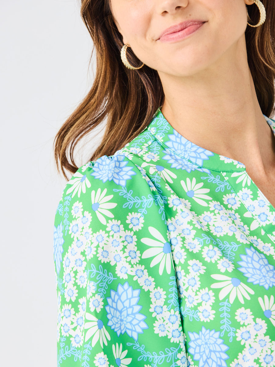 Cameron Dress | Daisy Chain Green – Mary Square